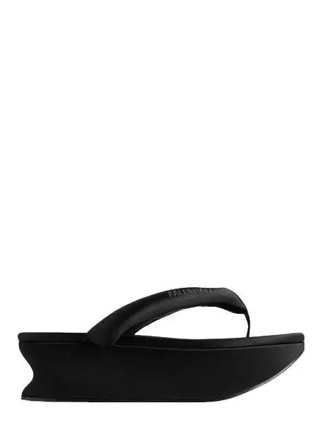 Balenciaga Gaeta Platform Sandal - Black