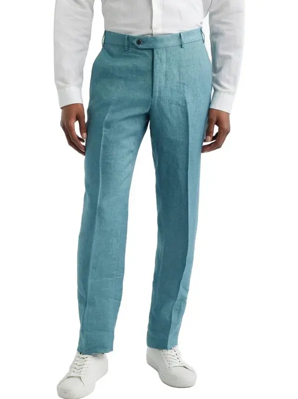 Zanella Parker Linen Pants - Turquoise