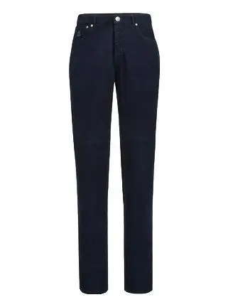 Brunello Cucinelli Five-pocket Corduroy Trousers - Dark Denim