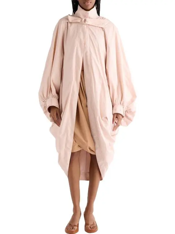 Chloé Cotton Poplin Cocoon Coat - Softy Pink