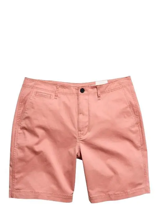 Billy Reid Stretch Cotton Chino Shorts - Salmon