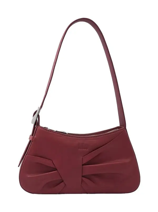 BEHNO Mini Leena Leather Shoulder Bag - Brick