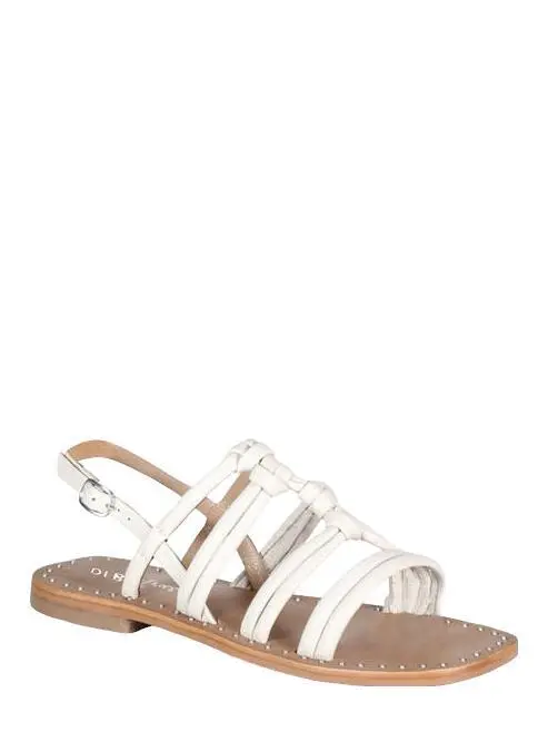 DIBA TRUE Mos Saic Knotted Leather Sandal - Bone