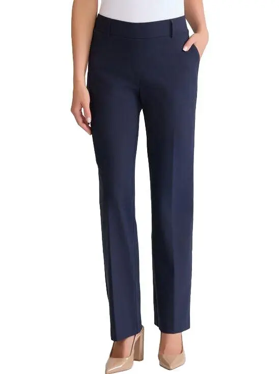 Jones New York Pull-on Straight Leg Ankle Pant - Pacific Navy