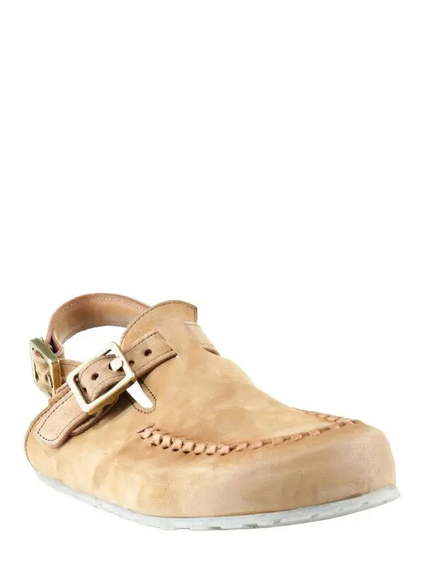 A.S.98 Reid Slingback Clogs - Camel