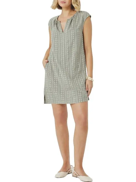 Splendid Meadow Mini Shift Dress - Eucalyptus Green