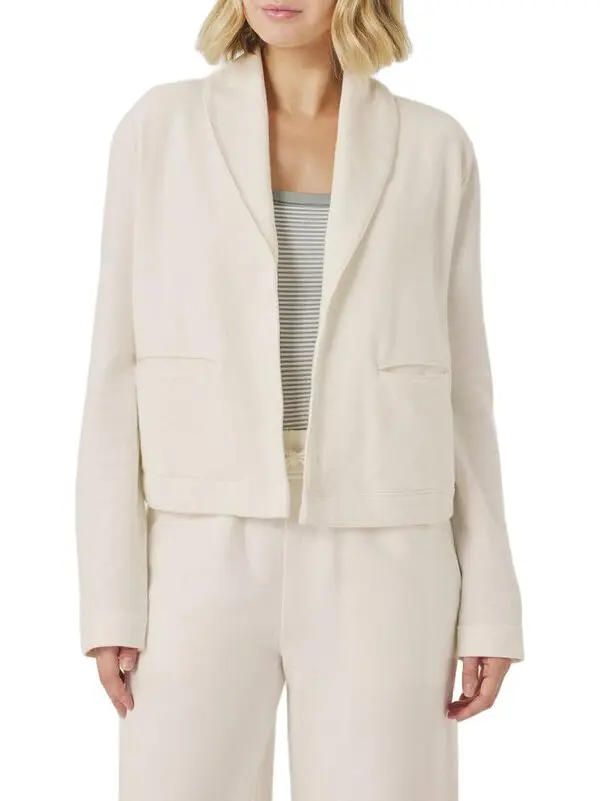 Splendid Greta Terry Blazer - Shell White