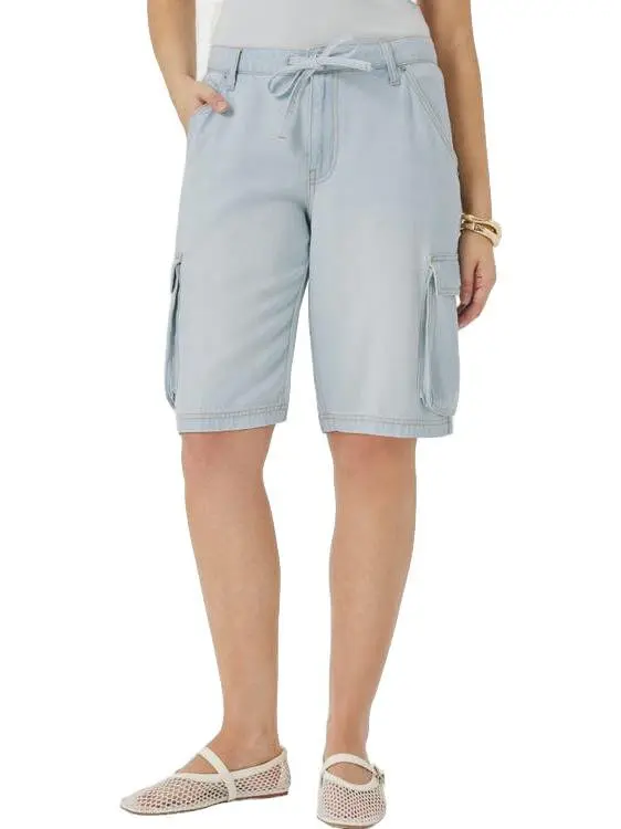 Splendid Denim Cargo Shorts - Indigo Blue