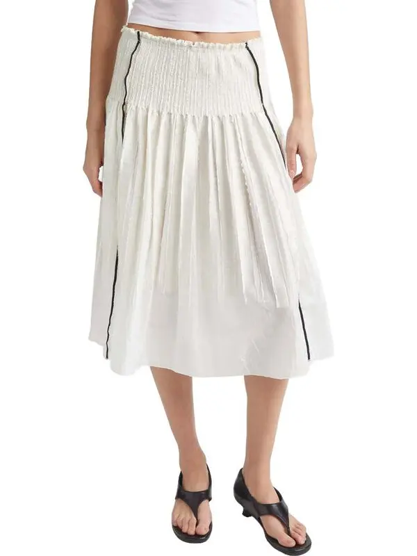 Paloma Wool Lupe Woven Jacquard Skirt - 000 - White
