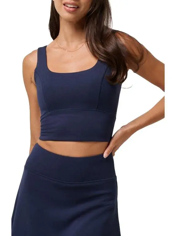 Travis Mathew Skyloft Cropped Tank - Navy Blazer