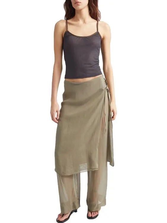 Paloma Wool Nasem Cotton Blend Jersey Camisole - Grey