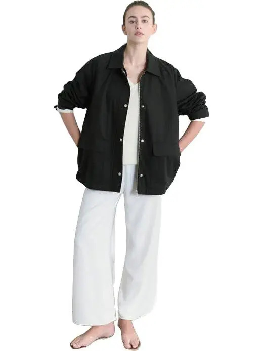 Almina Concept Cotton Barn Jacket - Black