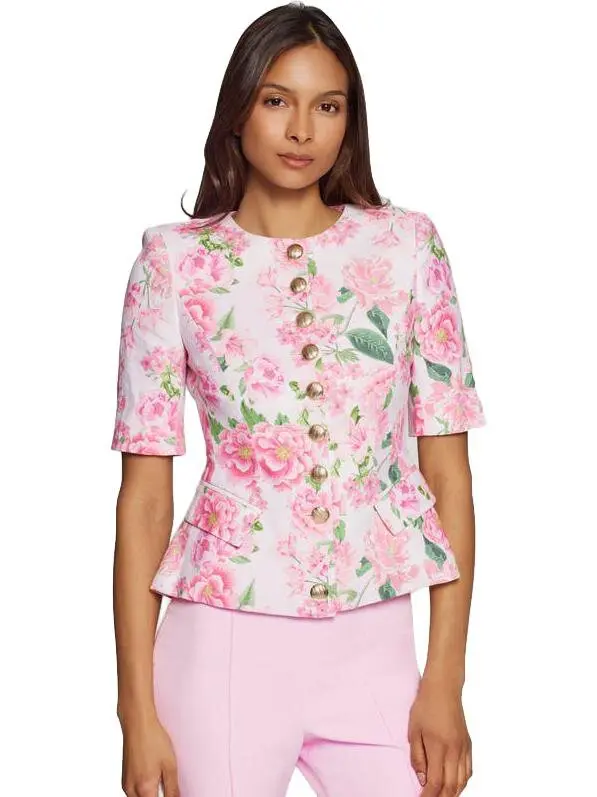 Generation Love Floral Linen Jacket - Pink/ Floral
