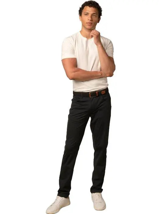 ASHWORTH GOLF 5 Pocket Stretch Warp Pant - Black