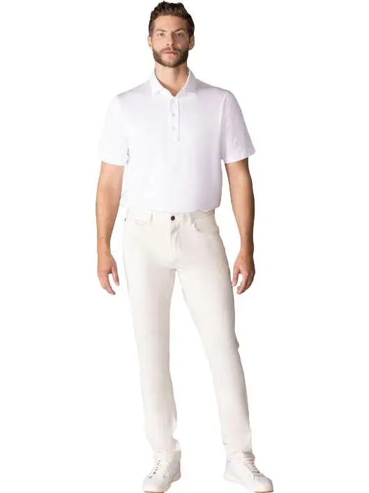 ASHWORTH GOLF 5 Pocket Stretch Warp Pant - Bone