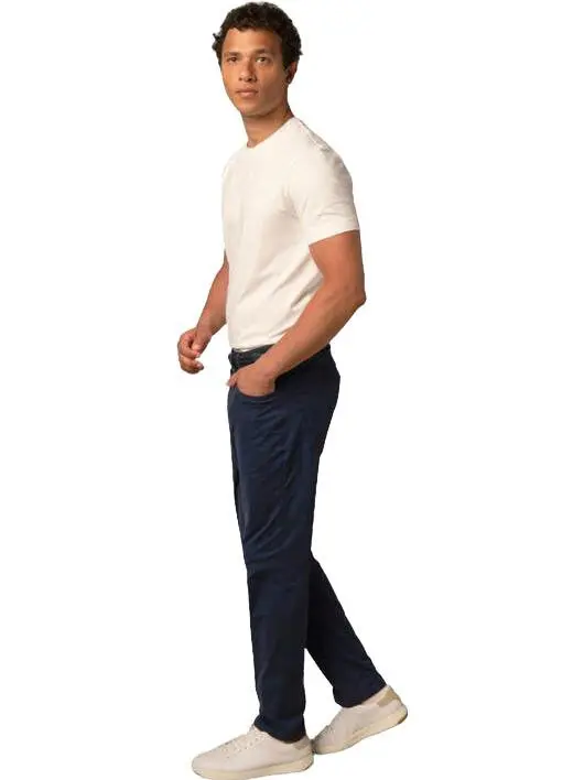 ASHWORTH GOLF 5 Pocket Stretch Warp Pant - Driver Navy