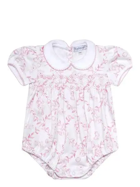 NELLAPIMA Bears Trellace Smocked Bubblebaby - Pink