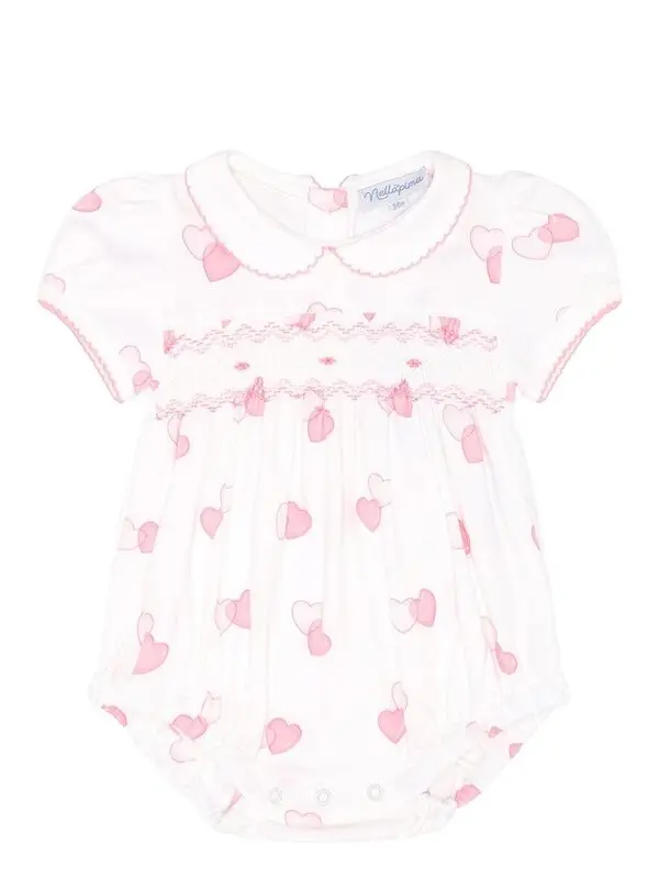 NELLAPIMA Sweetheart Smocked Bubble - Pink