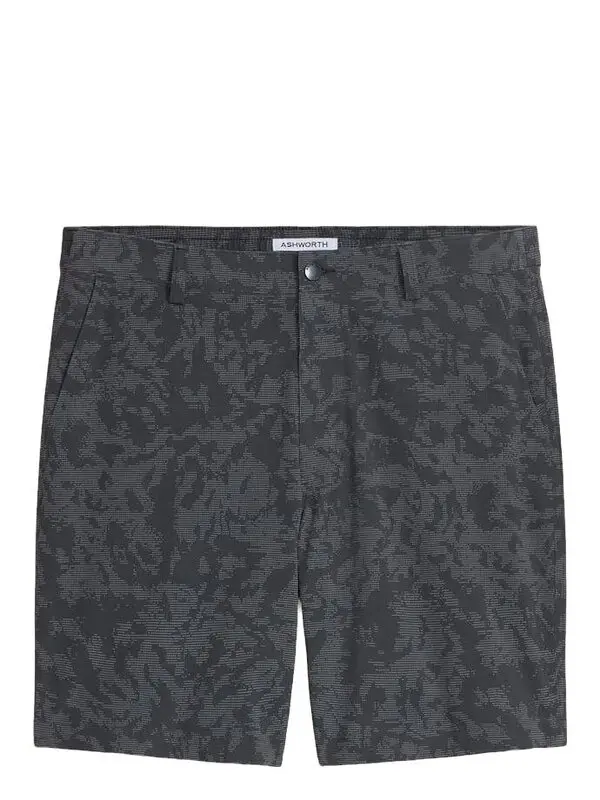 ASHWORTH GOLF Oslo Printed Short - Asphalt