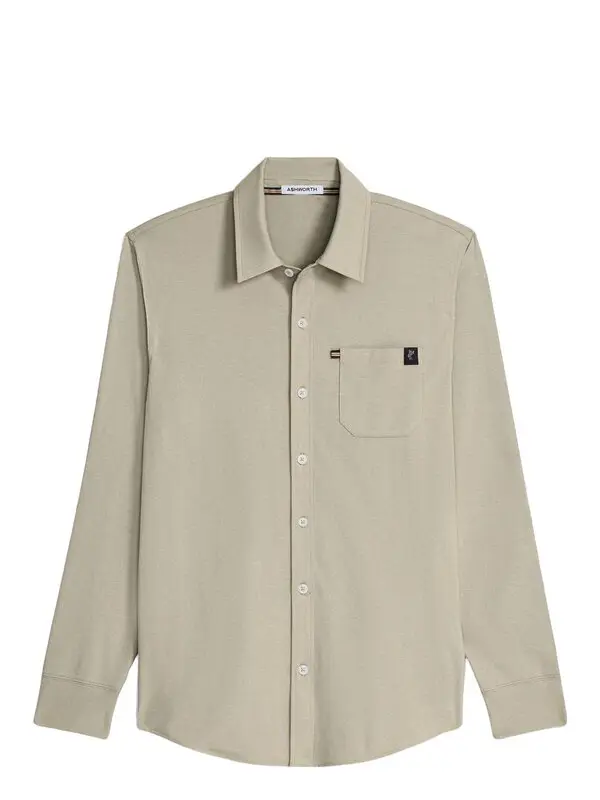 ASHWORTH GOLF Ls Hightide Shirt - Moss