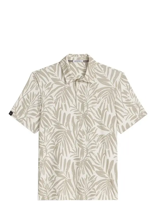 ASHWORTH GOLF Fronds Polo - Moss