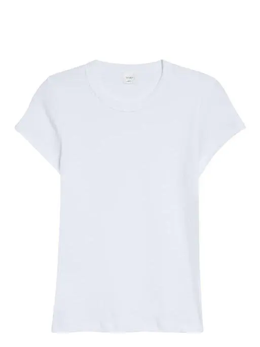 LESET Nando Slim Fit Cotton T-shirt - White