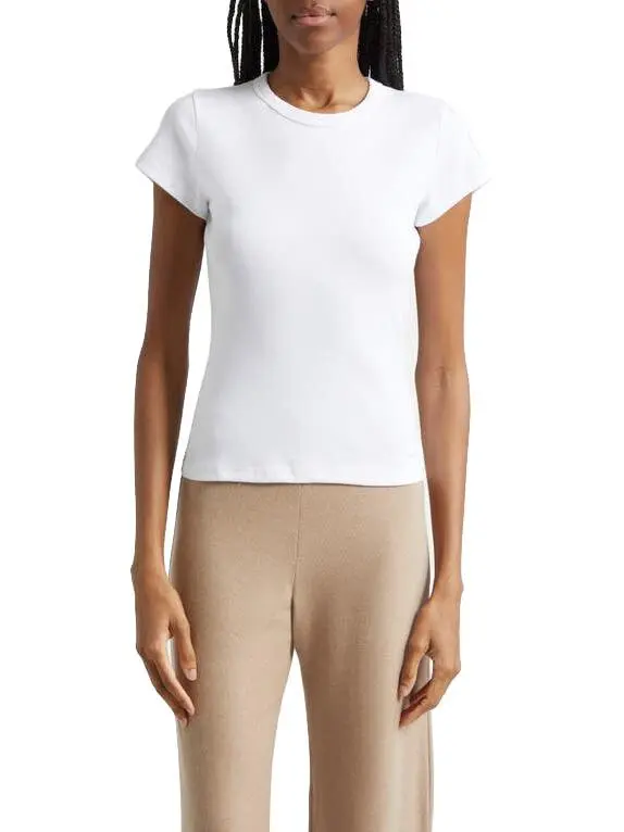LESET Nando Slim Fit Cotton T-shirt - White