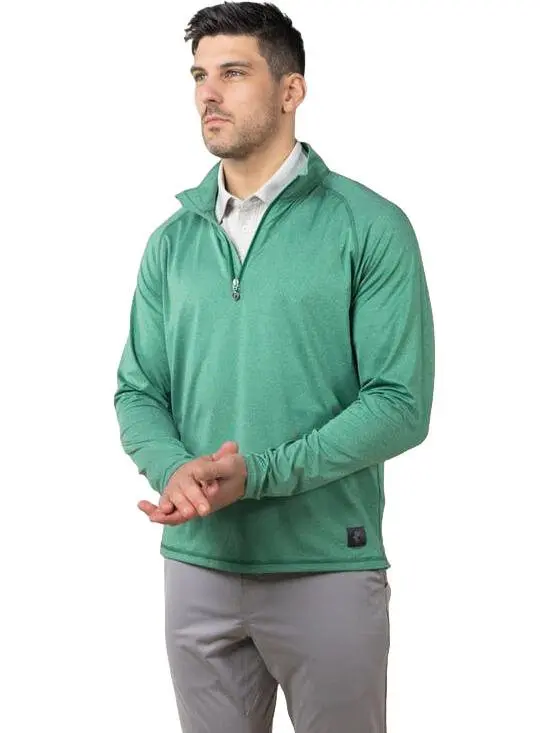 ASHWORTH GOLF Ace Raglan 1/4 Zip - Club Green