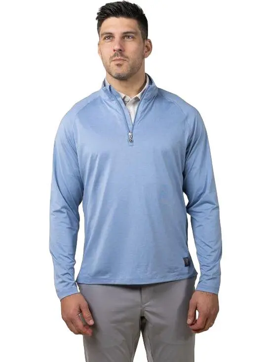 ASHWORTH GOLF Ace Raglan 1/4 Zip - Denim