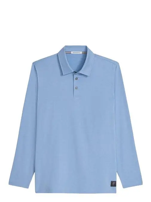 ASHWORTH GOLF Ls Shore Polo - Denim