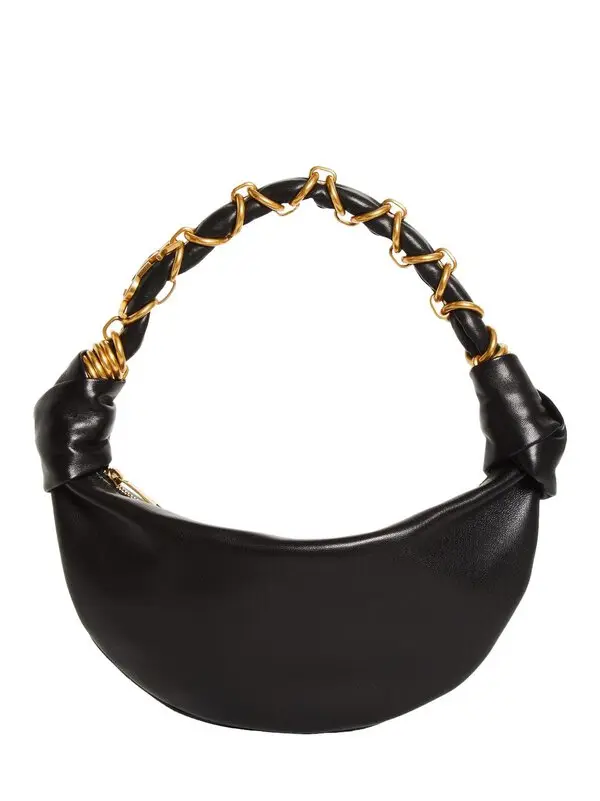 Saint Laurent Mini Amalia Hobo Bag - Noir