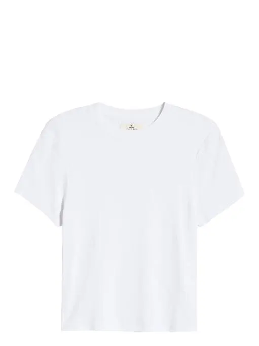 Rip Curl Classic Fitted Stretch Cotton T-shirt - White