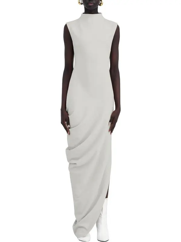 MARCELLA Bond Ruched Sleeveless Maxi Dress - Mist