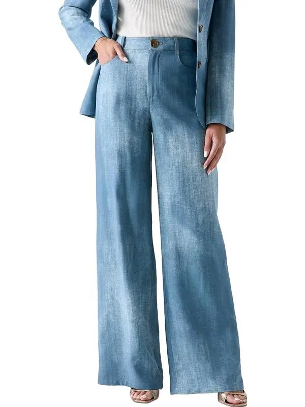 MARCIANO Jen Denim Effect Pants - Fbge-open