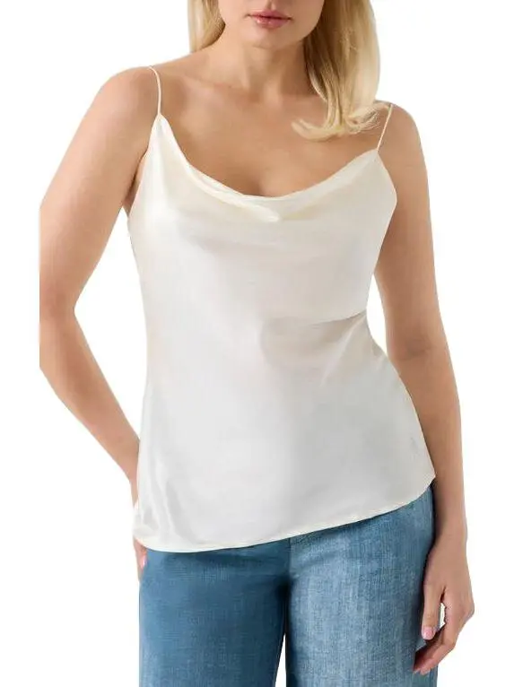 MARCIANO Stretch Silk Camisole - Open White