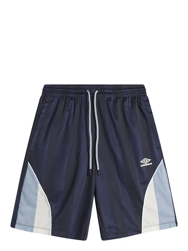 UMBRO Panelled Short - Baritone Blue/brilliant White/blue Fog