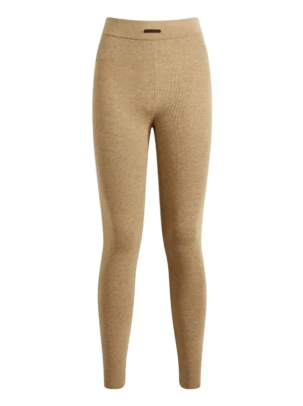 Fear Of God Rib Knit Leggings - Dune