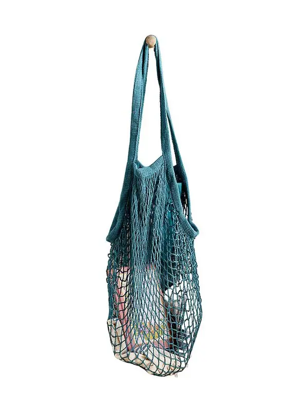 TERRAIN Cotton Net Tote - Turquoise