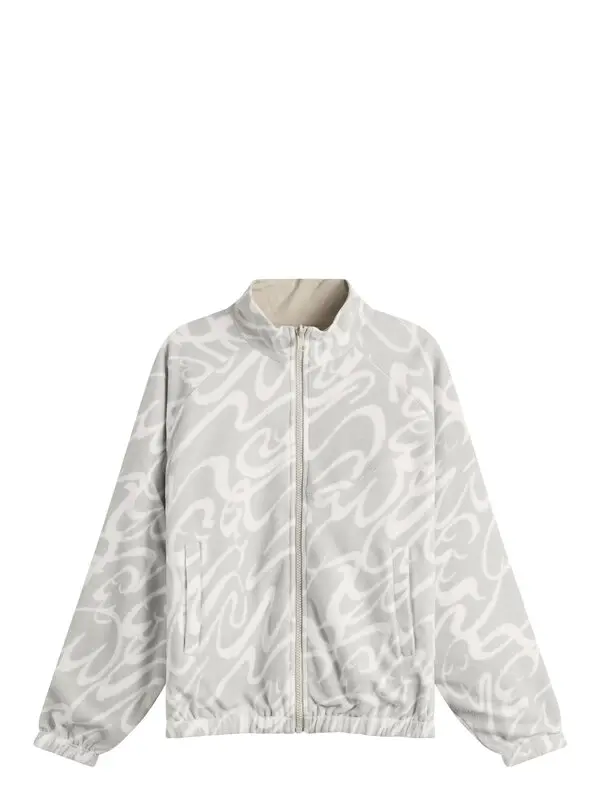 DIME Reversible Chilling Fleece Jacket - Granite/bone