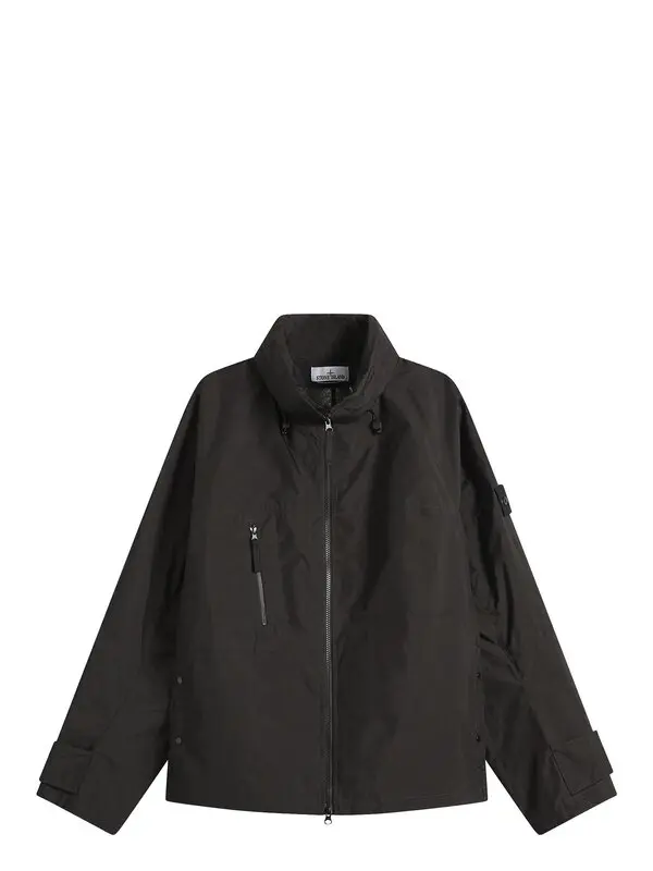 Stone Island Metal Lamina Poly Ripstop Stand Collar Jacket - Black