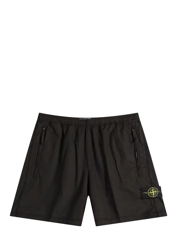 Stone Island Tela Paracadute Shorts - Black