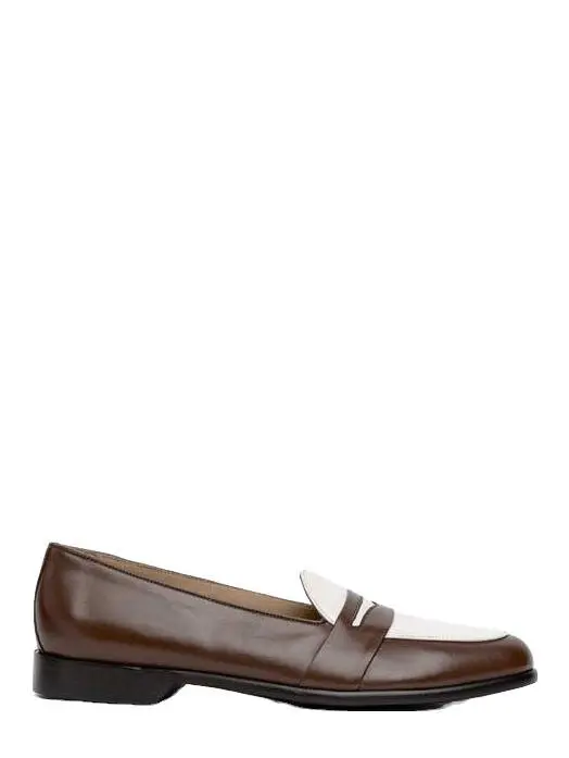ZELLI ITALIA Alba Penny Loafer - Cognac/cream