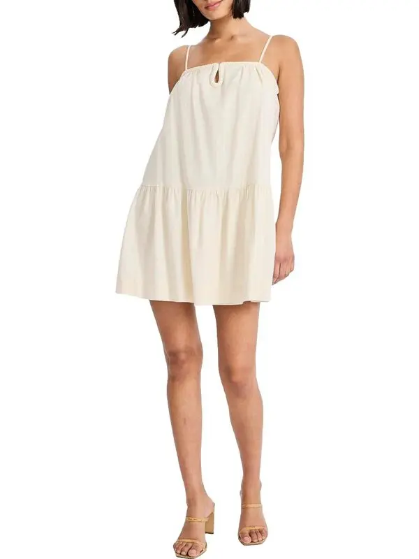 THE GOOD JOURNEY Keyhole Sleeveless Mini Dress - Birch