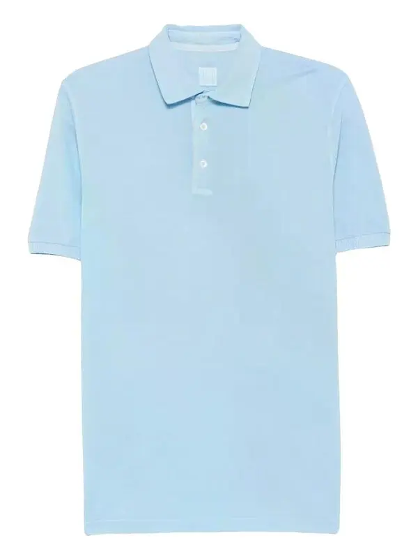 Fedeli Short-sleeve Polo Shirt - Blue