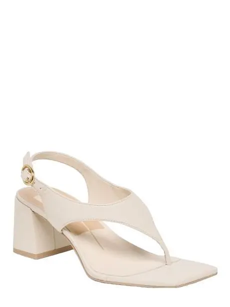 Dolce Vita Yves Block Heel Sandal - Ivory Leather