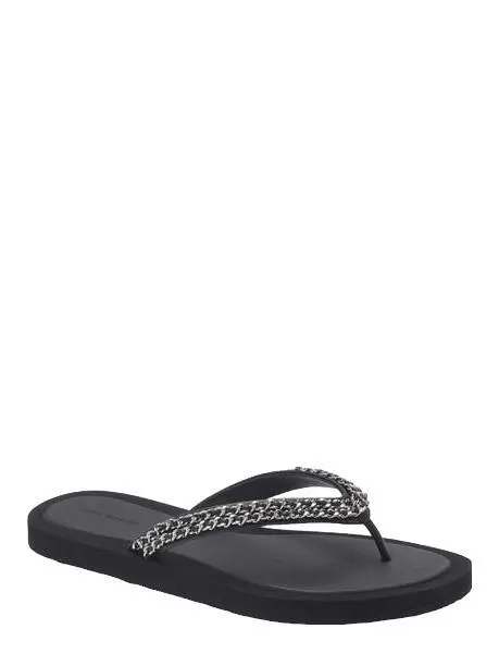 Tory Burch Kira Chain Flip Flop - Perfect Black