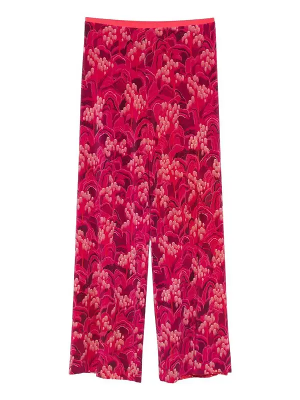 SIYU Lassus Floral-print Trousers - Pink