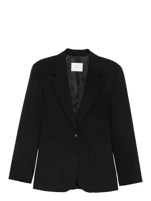 COVERT Single-breasted Patch-pocket Blazer - Black