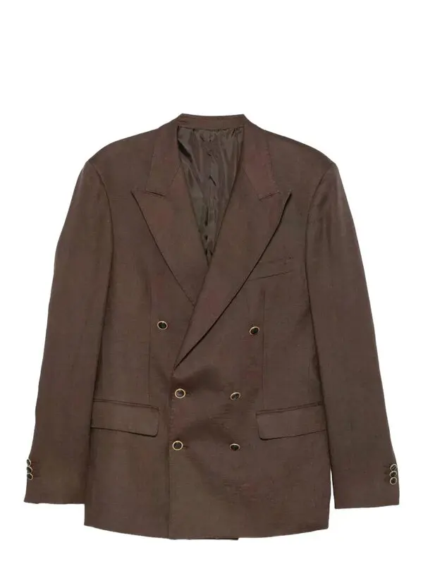 MARSEM Double-breasted Suit - Brown