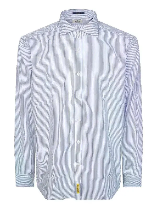 B.D.BAGGIES Striped Cotton Shirt - Blue